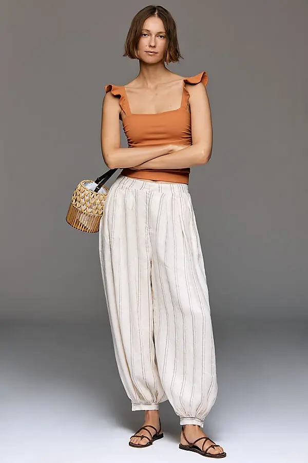 Susana Monaco Ruched Flutter-sleeve Top - Mango