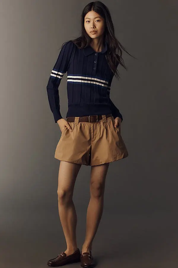 ROWING BLAZERS Collared Long-sleeve Pullover