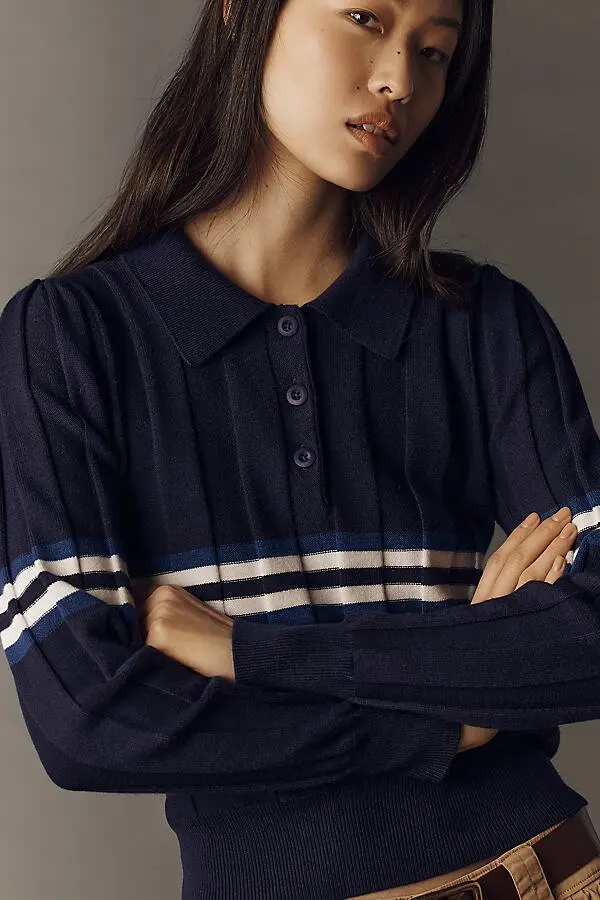 ROWING BLAZERS Collared Long-sleeve Pullover
