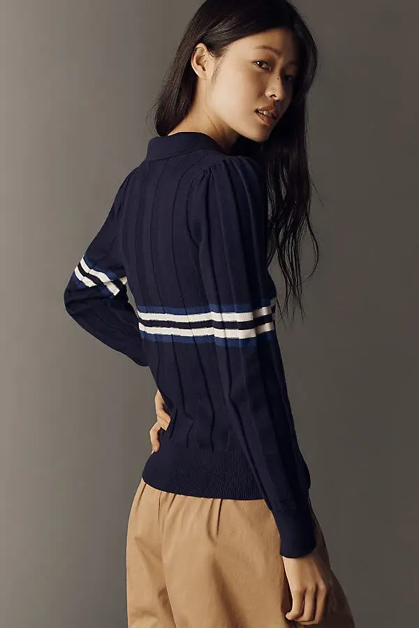 ROWING BLAZERS Collared Long-sleeve Pullover