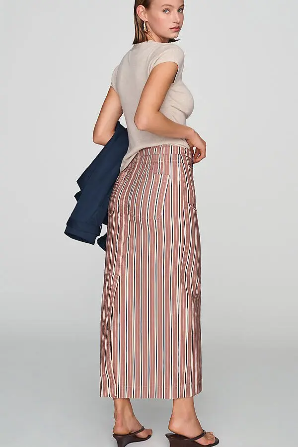 Maeve Colette Plaid Maxi Skirt