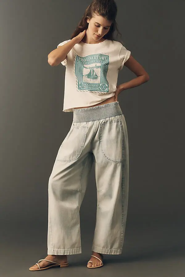 Maeve 100% Cotton Graphic Boxy T-shirt