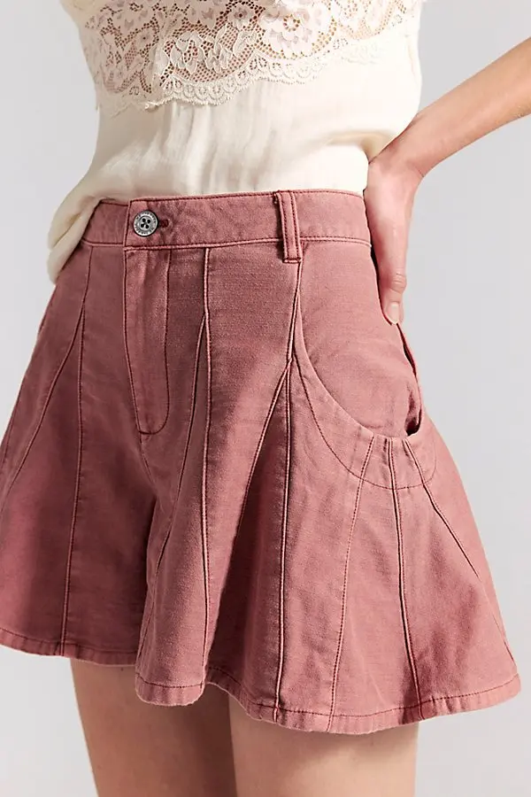 Free People Song And Dance Shorts - Cedar Wood