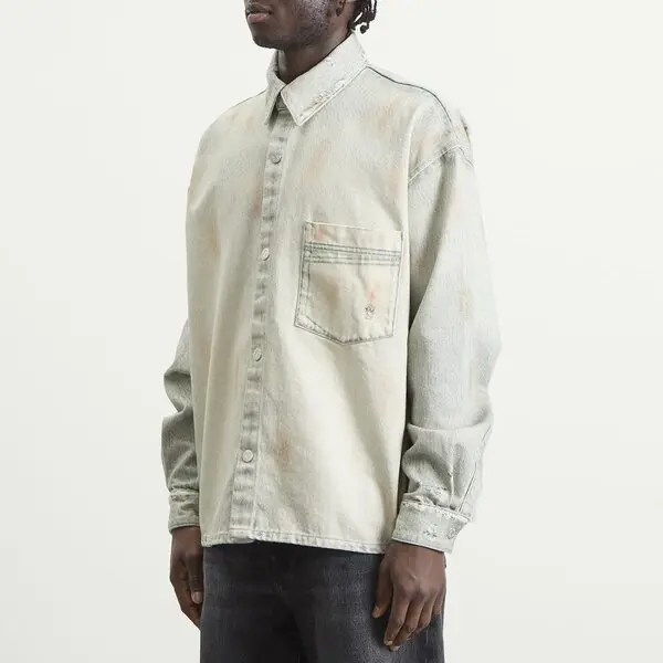 WON HUNDRED Maza Printed Denim Shirt