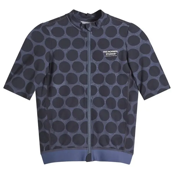 PAS NORMAL STUDIOS Essential Cycling Jersey - Dot Dark Navy
