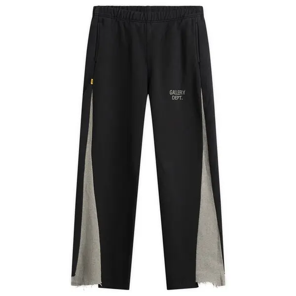 GALLERY DEPT. Twisted Leg Flare Sweatpant - Washed Black/heather Grey