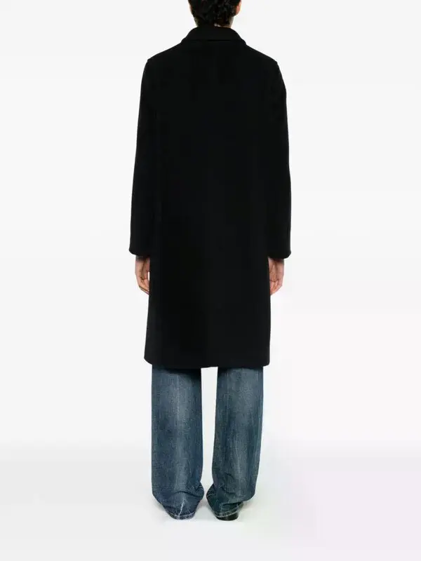 Tagliatore Monic Single-breasted Patch-pocket Coat - Blue