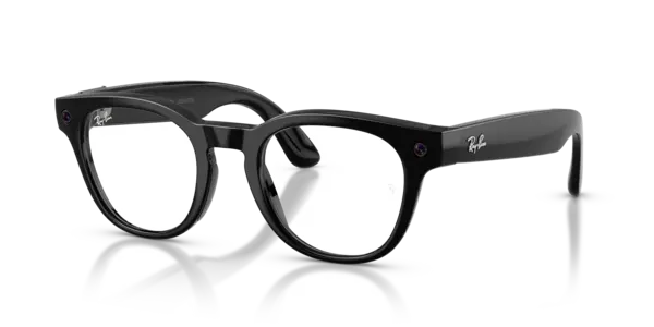 Ray-ban Round Frame Eyeglasses - Transparent Noir