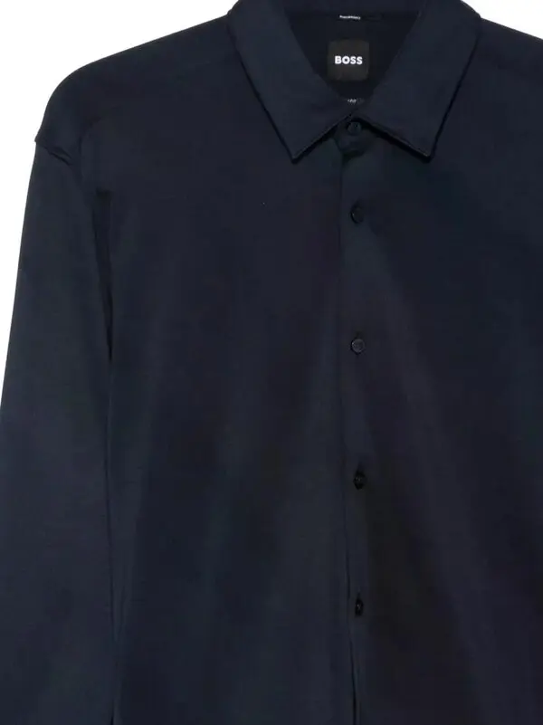 BOSS Long-sleeves Button-up Shirt - Blue