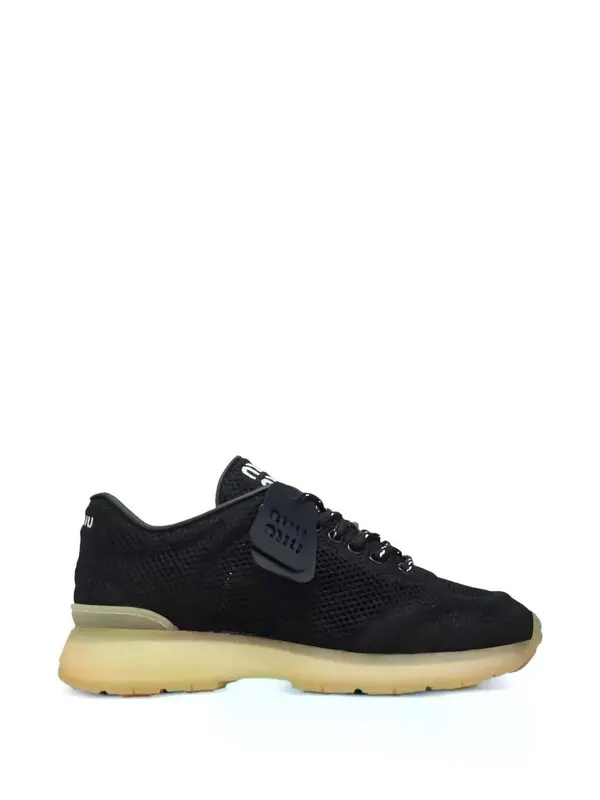 Miu Miu Logo Tag Mesh Sneakers