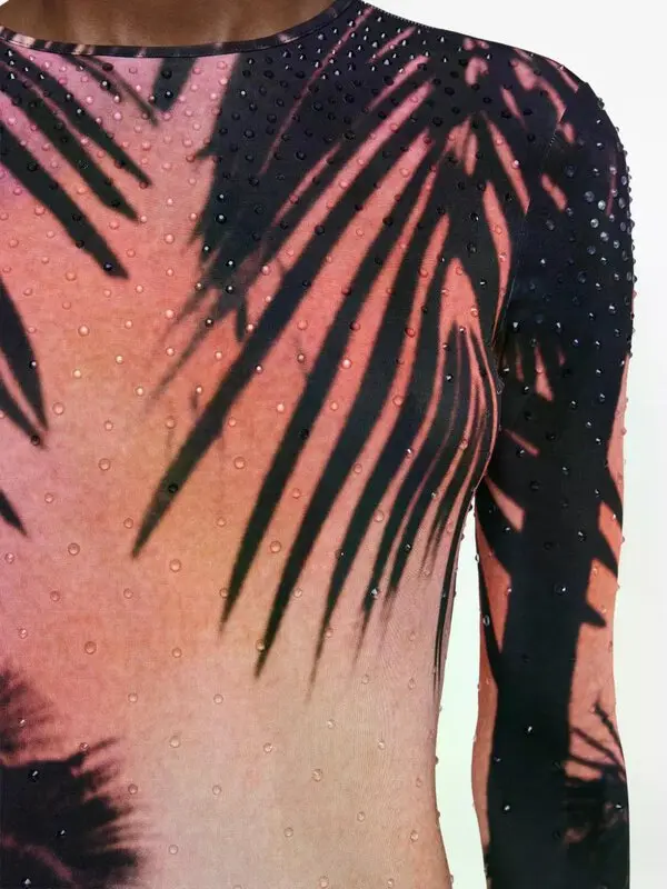 Rabanne Thunderstorm-printed Maxi Dress