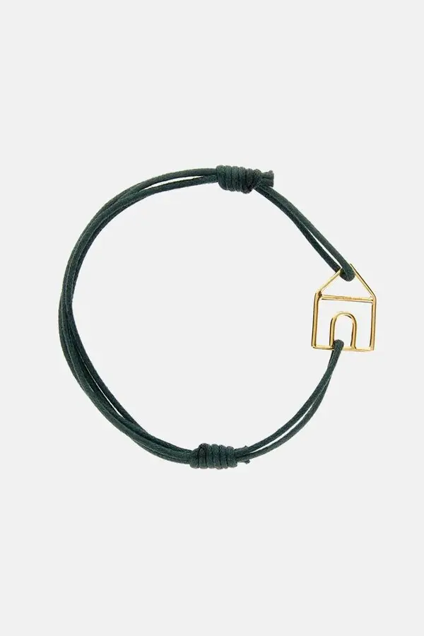 ALIITA Casita Pura" 9kt Yellow Gold Bracelet - Verde