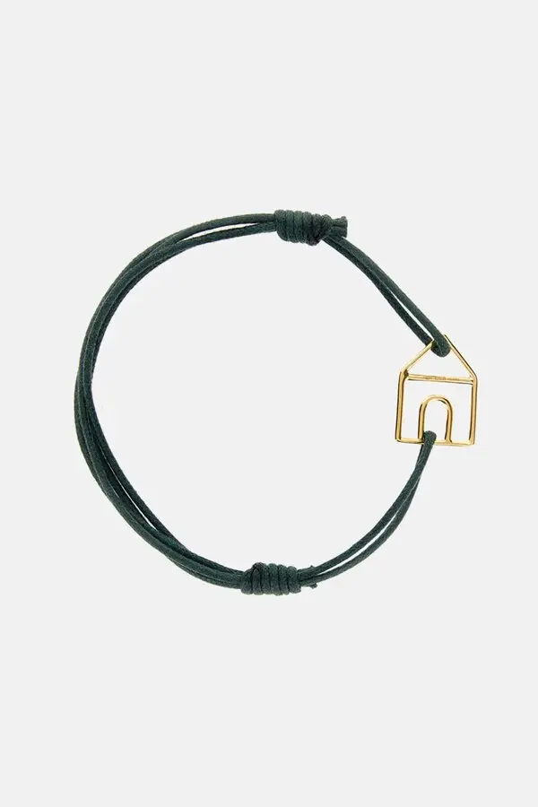 ALIITA Casita Pura" 9kt Yellow Gold Bracelet - Verde