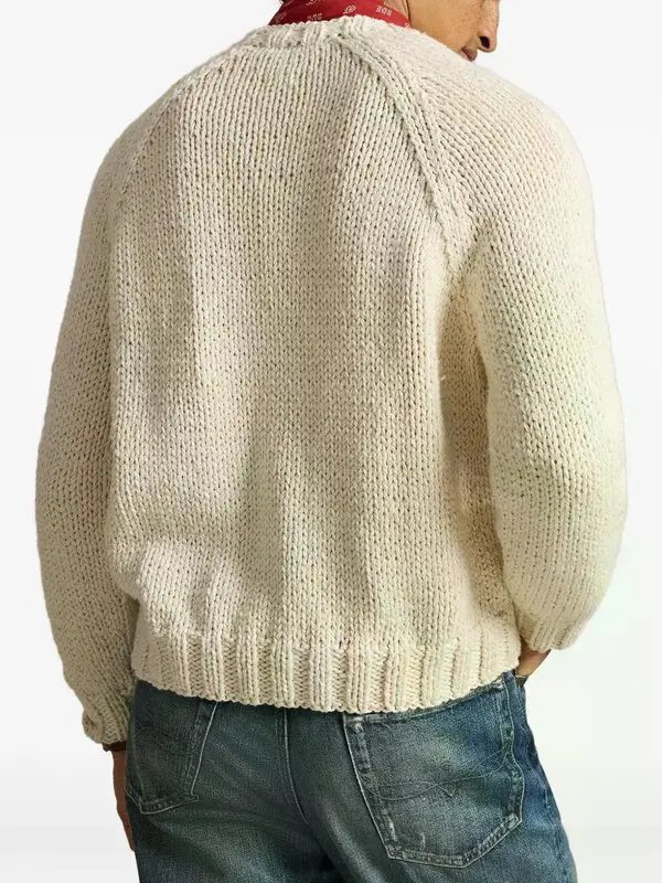 Polo Ralph Lauren Flag Intarsia Chunky-knit Sweater