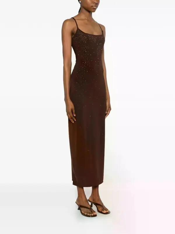 MC2 SAINT BARTH Rhinestone-embellished Maxi Dress