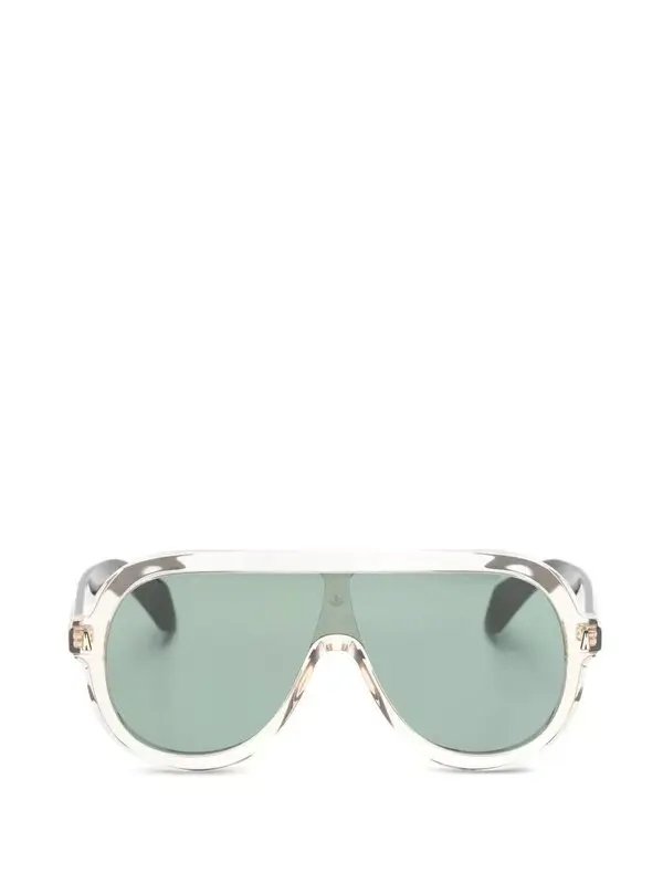 Moncler Sunsette Geometric-frame Sunglasses - Neutrals
