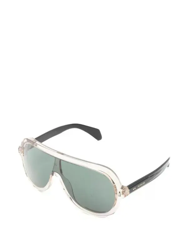 Moncler Sunsette Geometric-frame Sunglasses - Neutrals
