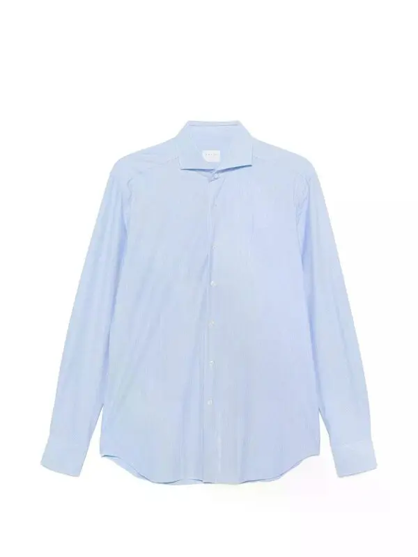 XACUS Striped Long-sleeve Shirt - Blue
