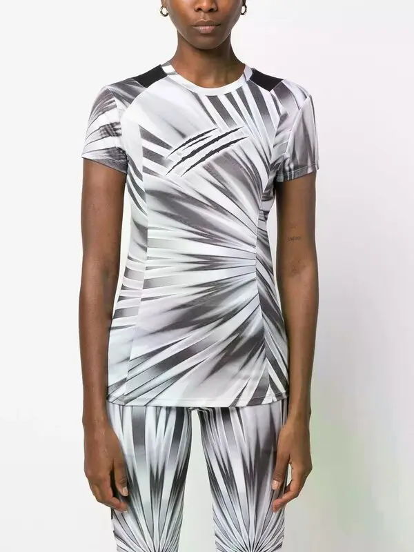 PLEIN SPORT Tie-dye Round-neck T-shirt