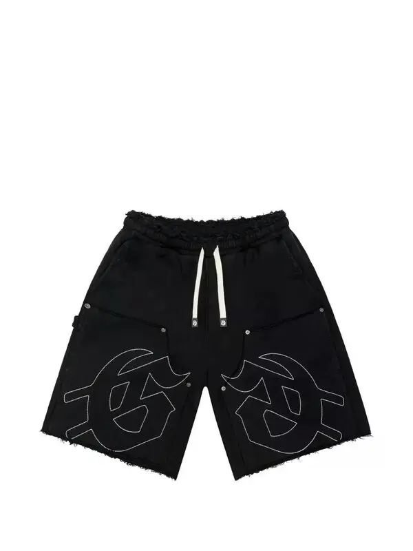 GODSPEED Distressed Carpenter Shorts - Black