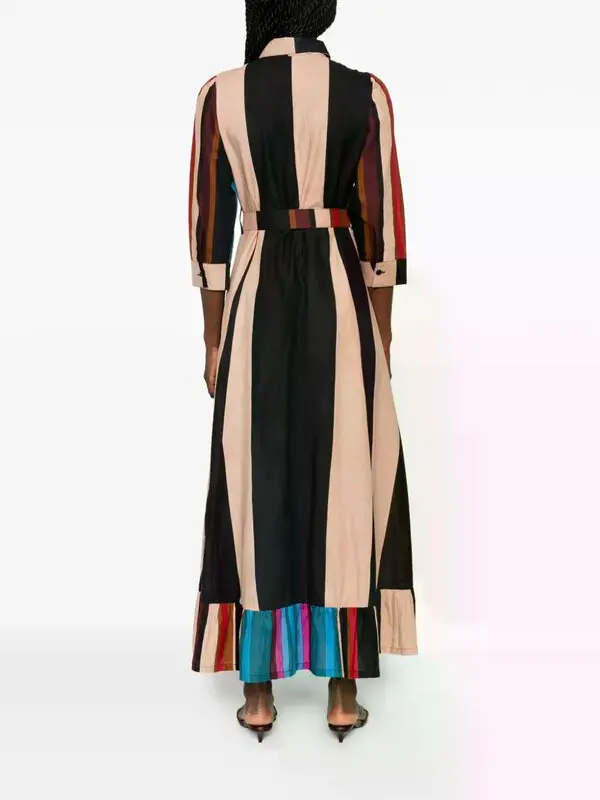 CONNOR&BLAKE Sequin Embellished Striped Maxi Dress