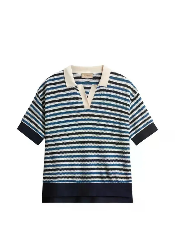 Woolrich Striped Knit T-shirt - Blue