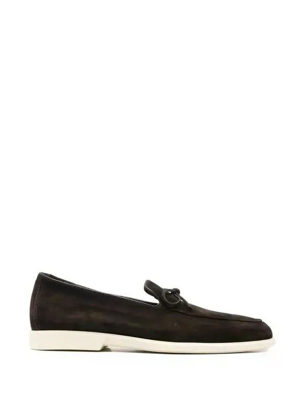 Santoni Malibu Bow-detail Loafers - Brown