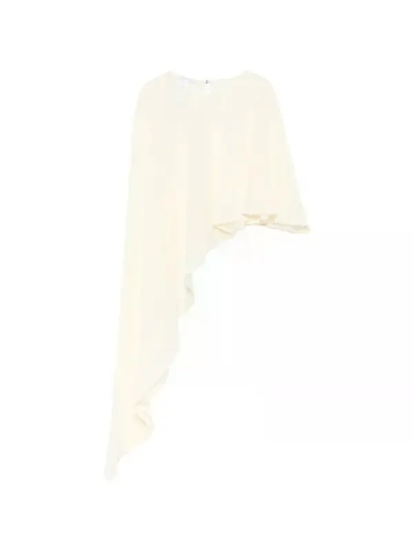 Patrizia Pepe Asymmetric Blouse - Neutrals