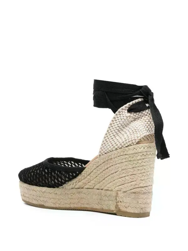 Manebí Wrap-tie Mesh Espadrilles