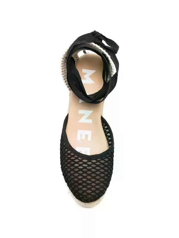 Manebí Wrap-tie Mesh Espadrilles