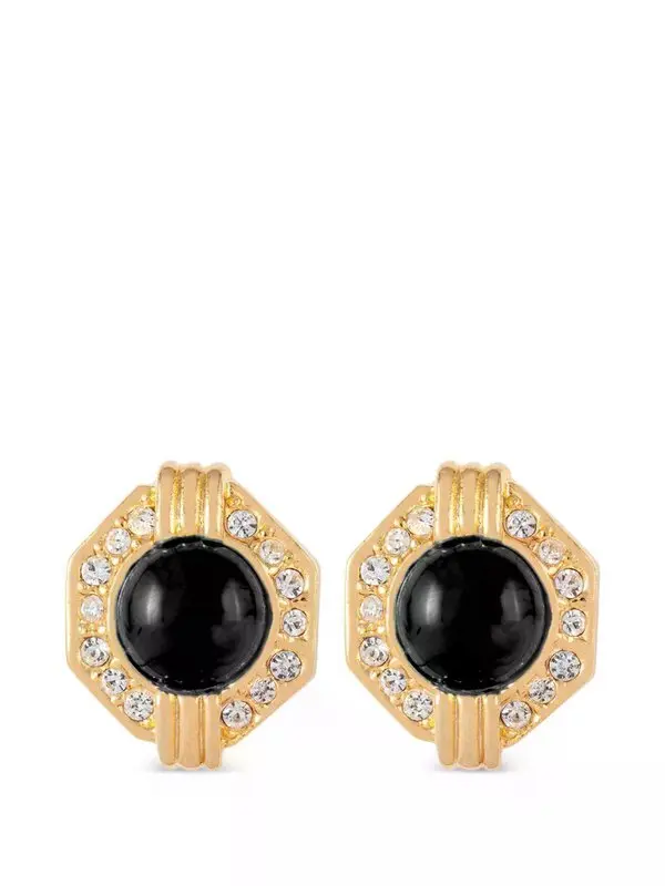 SUSAN CAPLAN 1990s Clip-on Earrings - Gold