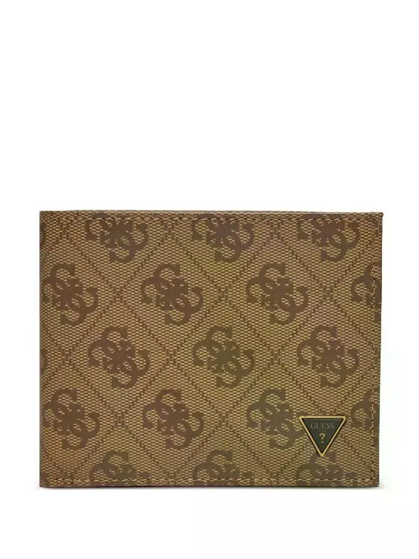 Guess Milano Monogram-pattern Wallet - Neutrals