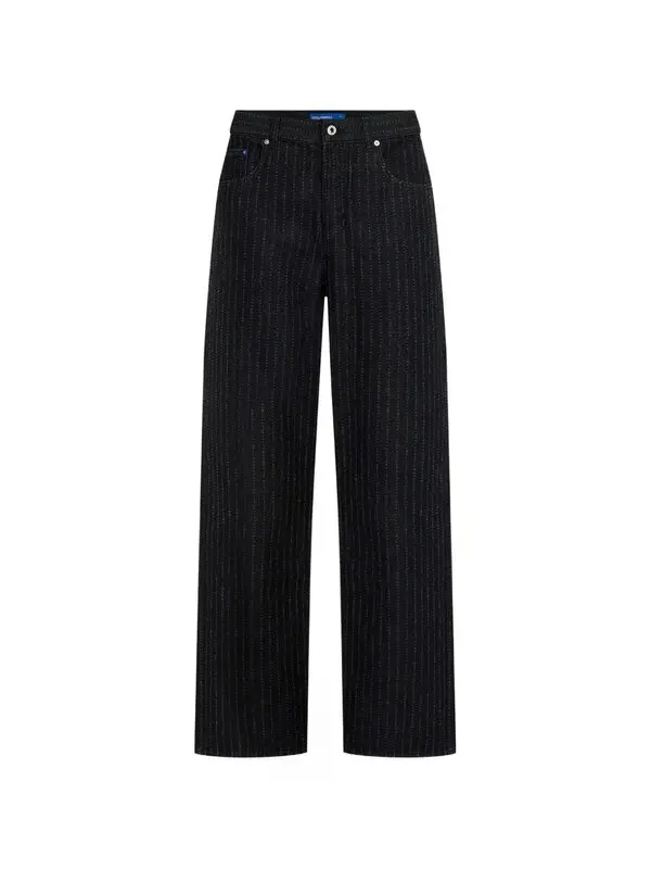 Karl Lagerfeld Pinstripe Jeans - Black