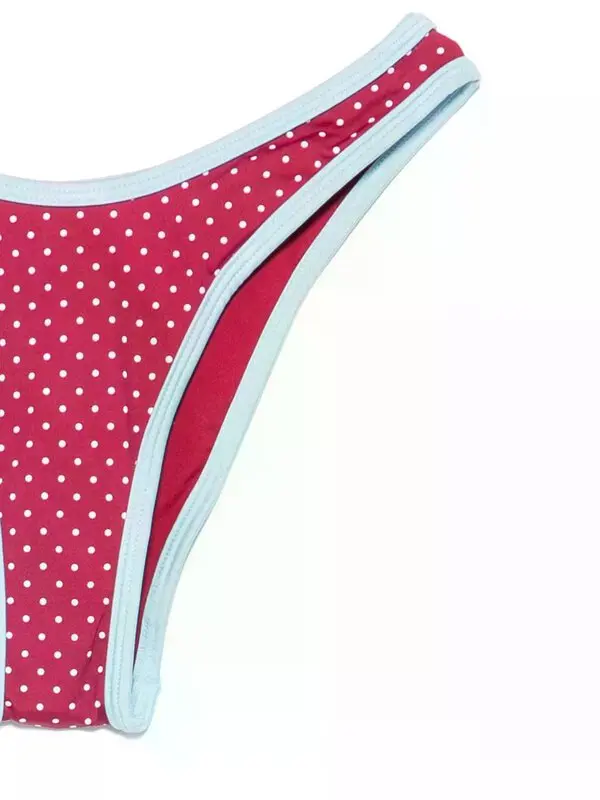 Frankies Bikinis Polka-dot Bikini Bottom