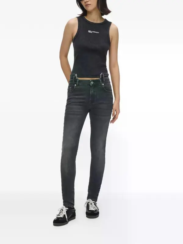 Karl Lagerfeld Whiskered Skinny Jeans