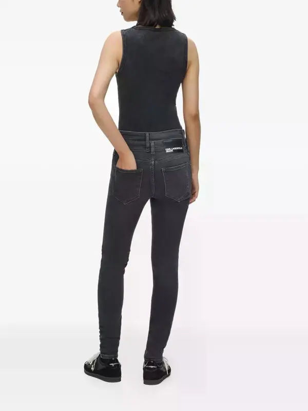 Karl Lagerfeld Whiskered Skinny Jeans