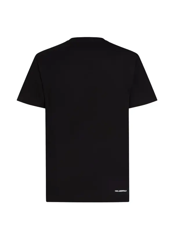 Karl Lagerfeld Logo-print V-neck T-shirt