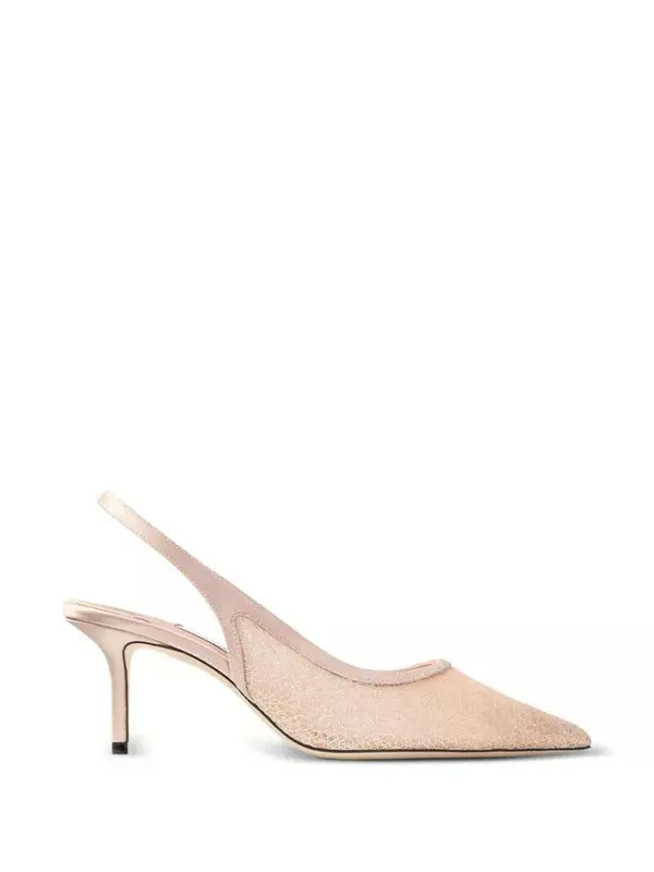 JIMMY CHOO Love 65 Pointed Toe Slingback Pumps - Pink