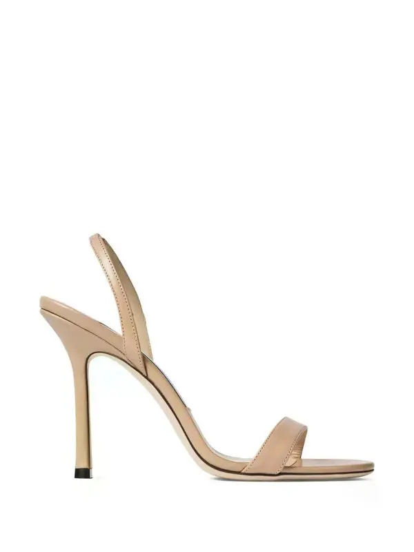 JIMMY CHOO Jenn 100 Strap Sandals - Neutrals
