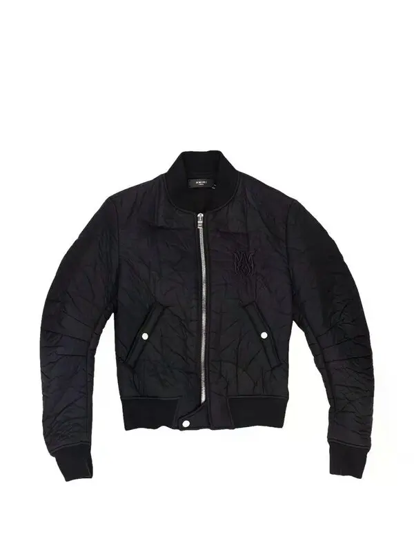 Amiri Crinkle Bomber Jacket - Black