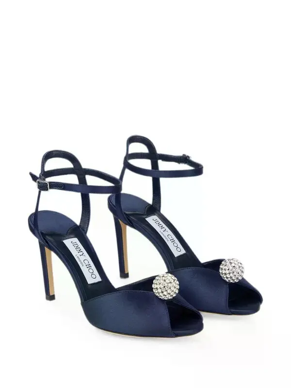JIMMY CHOO Sacora 85 Pumps With Crystal Embellishment - Blue