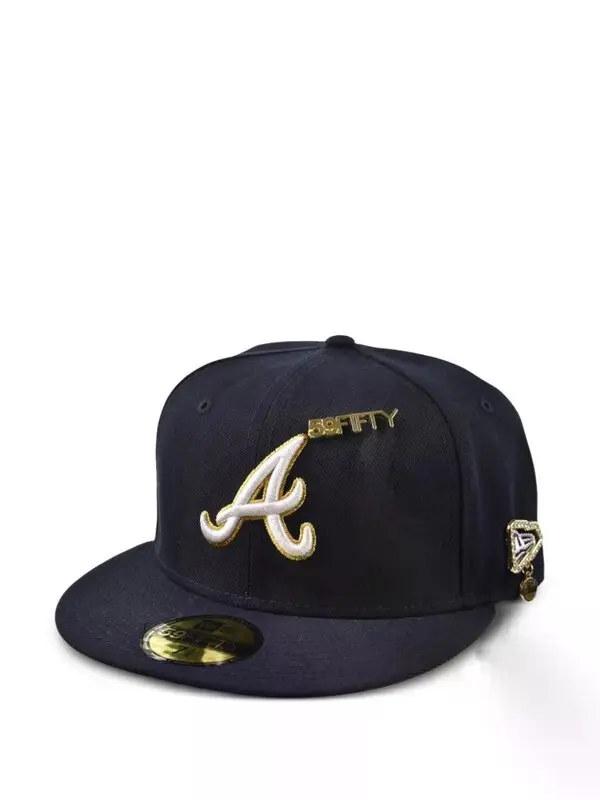 New Era Atlanta Braves Embroidered Fitted Cap - Blue