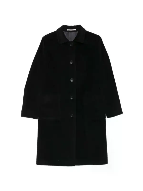 Tagliatore Monic Single-breasted Patch-pocket Coat - Blue