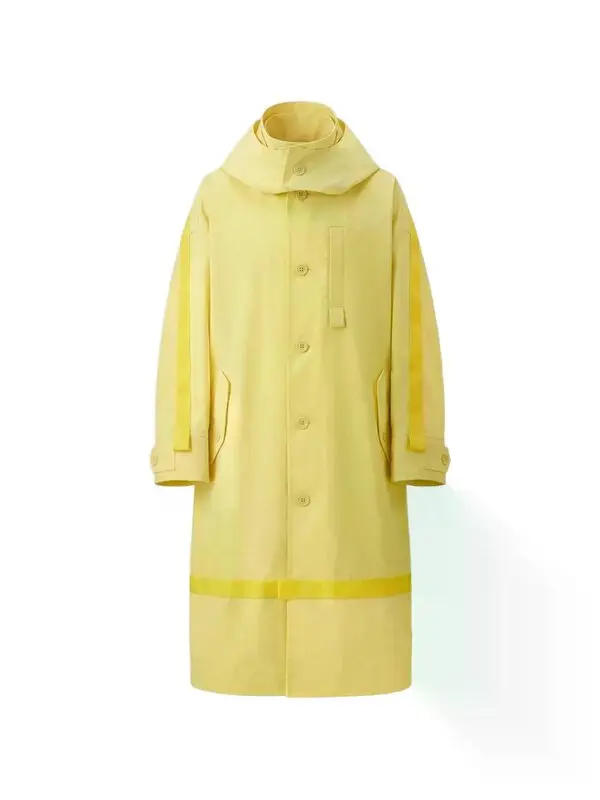 Issey Miyake Carried Hooded Coat - Yellow
