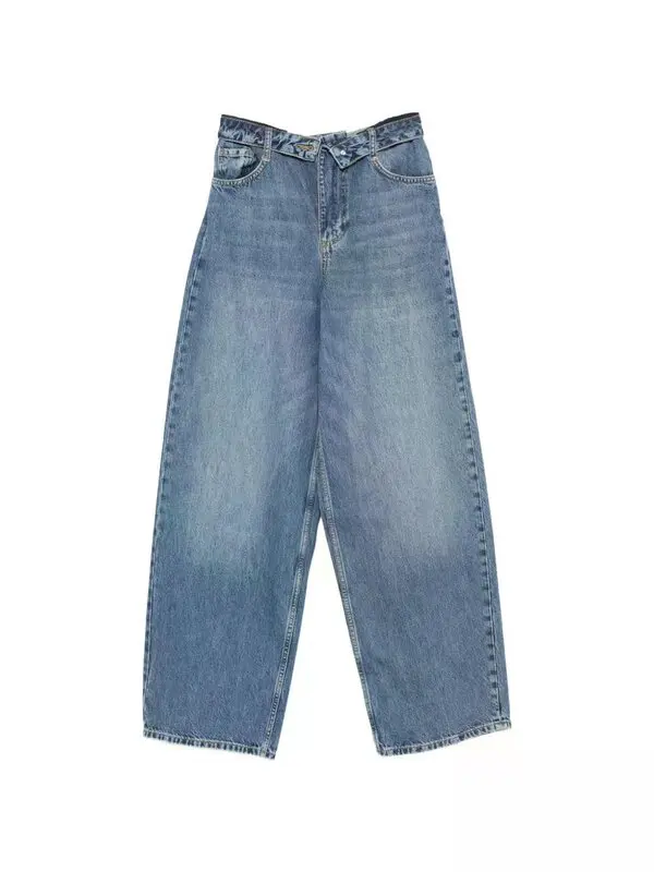 Liu Jo Button Baggy Jeans - Blue