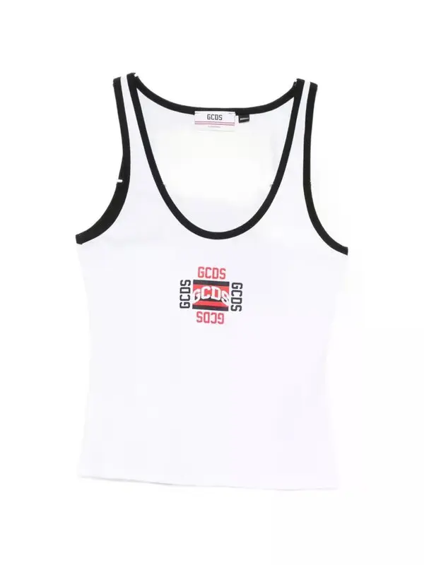 Gcds Logo-print Tank Top - White