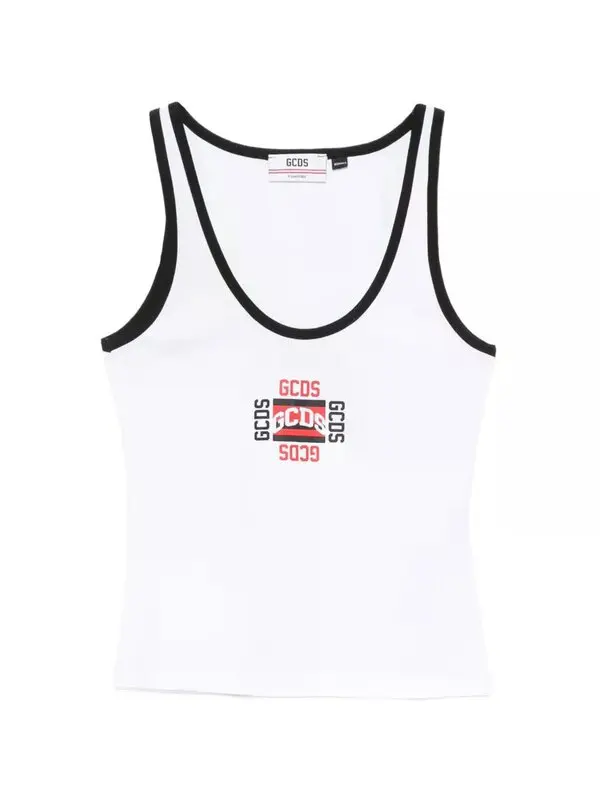 Gcds Logo-print Tank Top - White