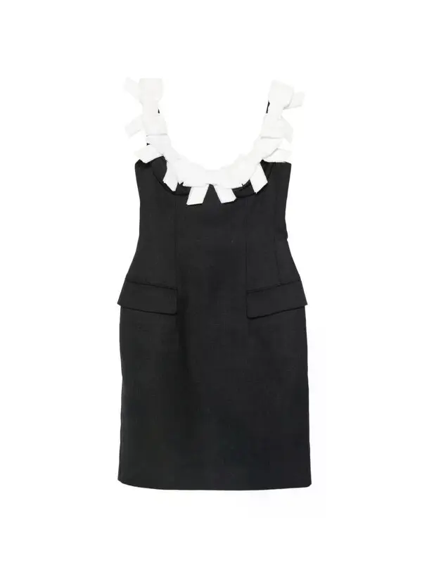 SHUSHU/TONG Bow-embellished Mini Dress