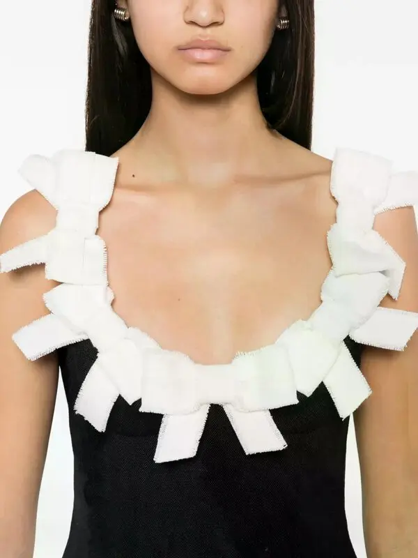 SHUSHU/TONG Bow-embellished Mini Dress