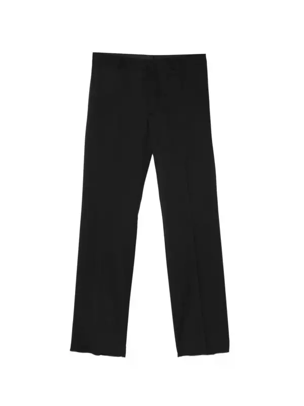 MANUEL RITZ Pressed-crease Tailored Trousers - Black